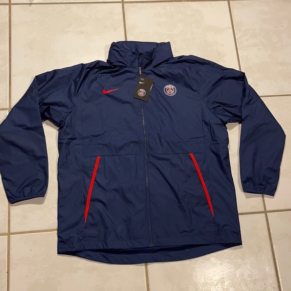 Nike | Jackets & Coats | Nwt Nike Psg Paris Saint Germain Repel Hoodie ...